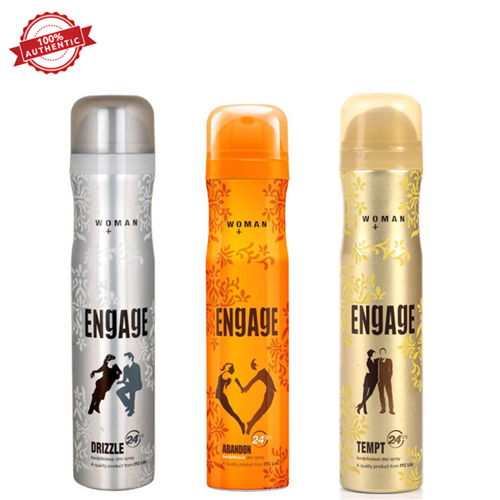Buy Engage Deo Combo (Drizzle, Abandon, Tempt) For Women Pack of 3 ...