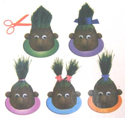 Buy Magic Funny Growing Grass Head Doll Toy Indoor Plant Decoration ...