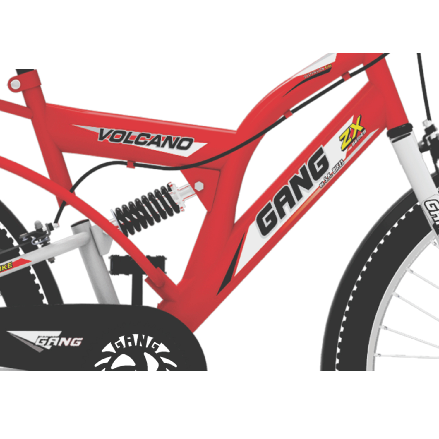 Buy GANG volcano ZX RS with alloy brakes levers Online @ ₹6553 from ...