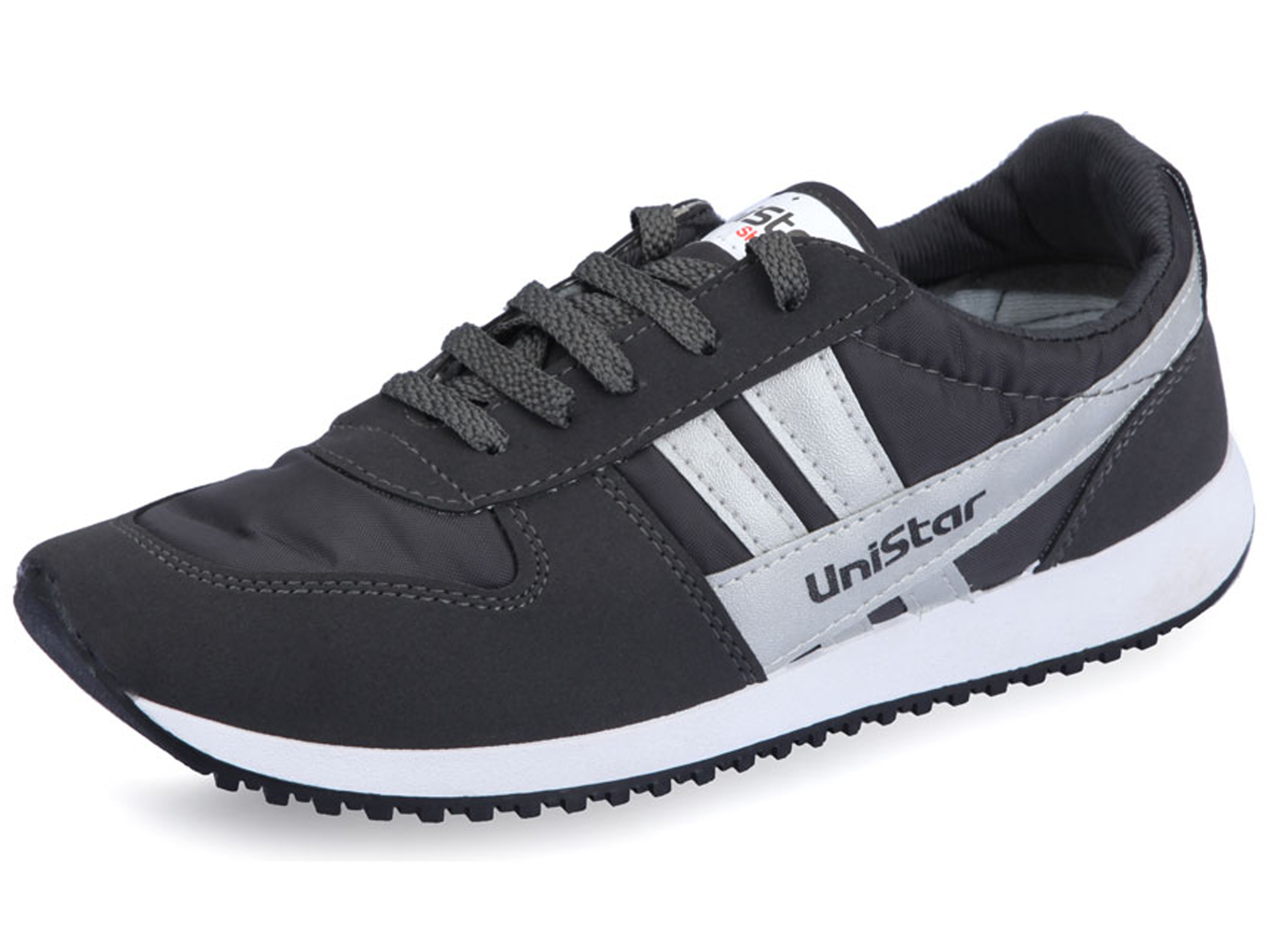 Buy Unistar Jogging, Walking Running (Narrow Toe) Shoes 032-Grey Online ...
