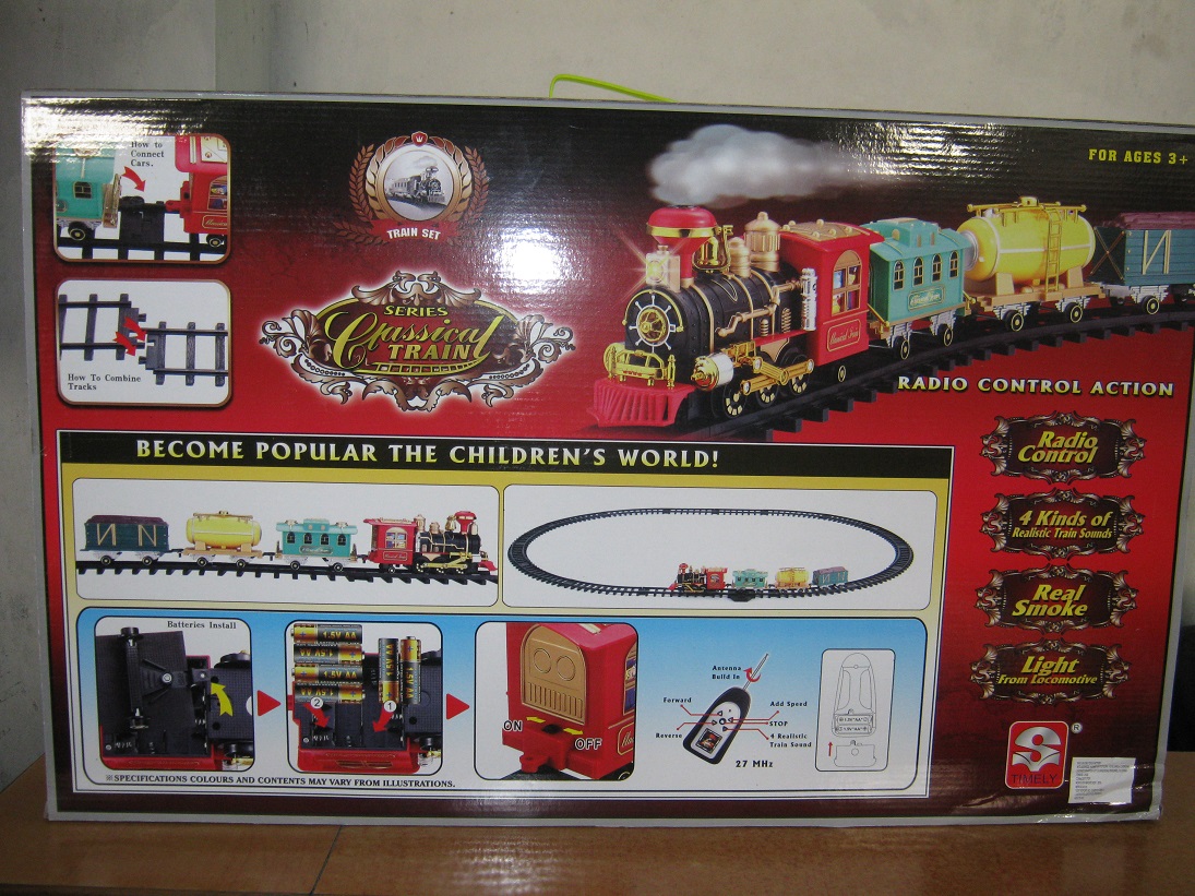 Series Classical Train Remote Control Smoke Train Toy Battery Operated ...