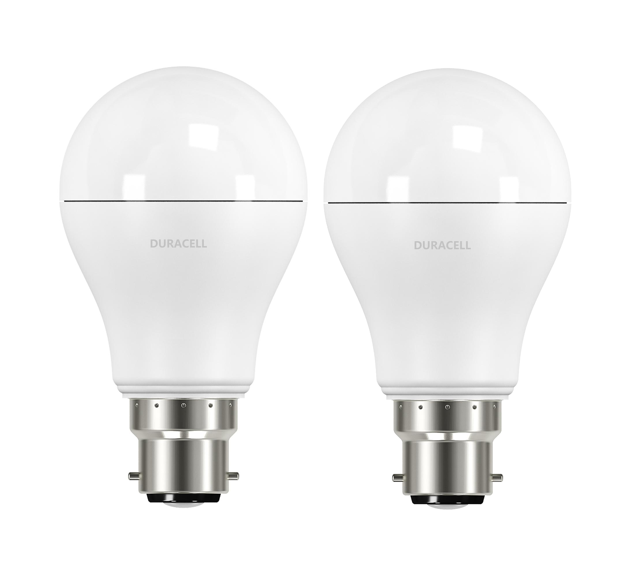 Buy Pack of 2 Bulbs - 9.5W Duracell LED Bulb A60 Series with B22 Base ...