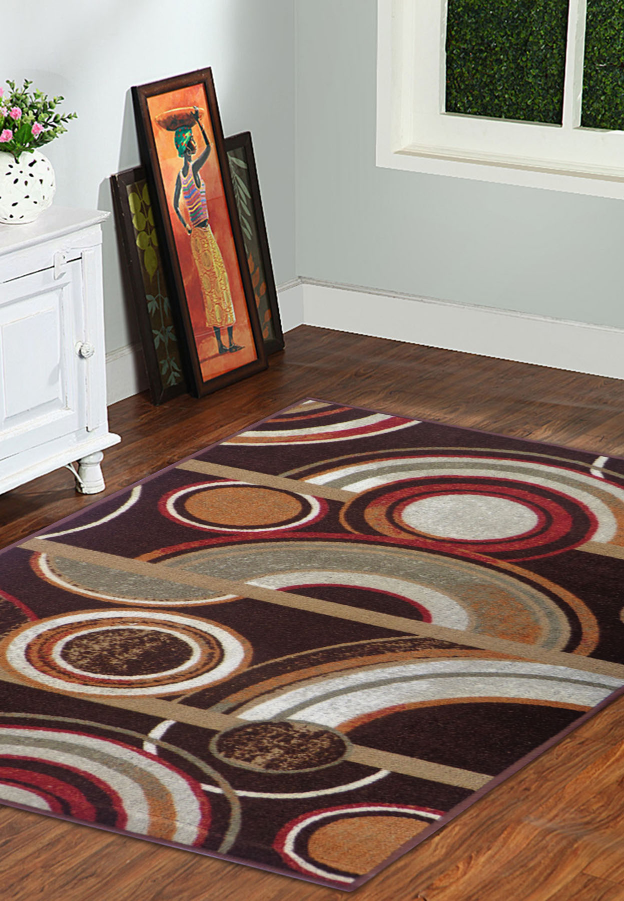 Buy Taba Multi Color Carpet 57 Feet (TABARUG17265F) Online @ ₹1629 from ...