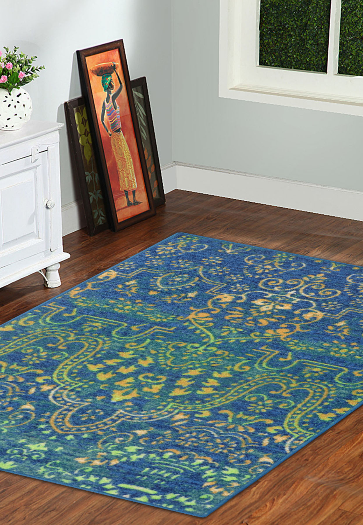 Buy Taba Multi Color Carpet 57 Feet (TABARUG9135F) Online @ ₹1569 from ...