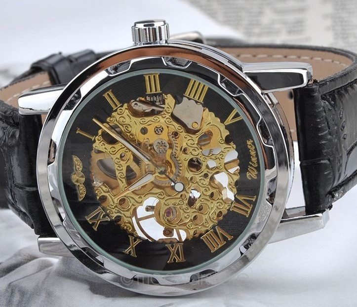 Buy Luxury Royal Carving Winner Brand Mechanical Skeleton Watch Online ...