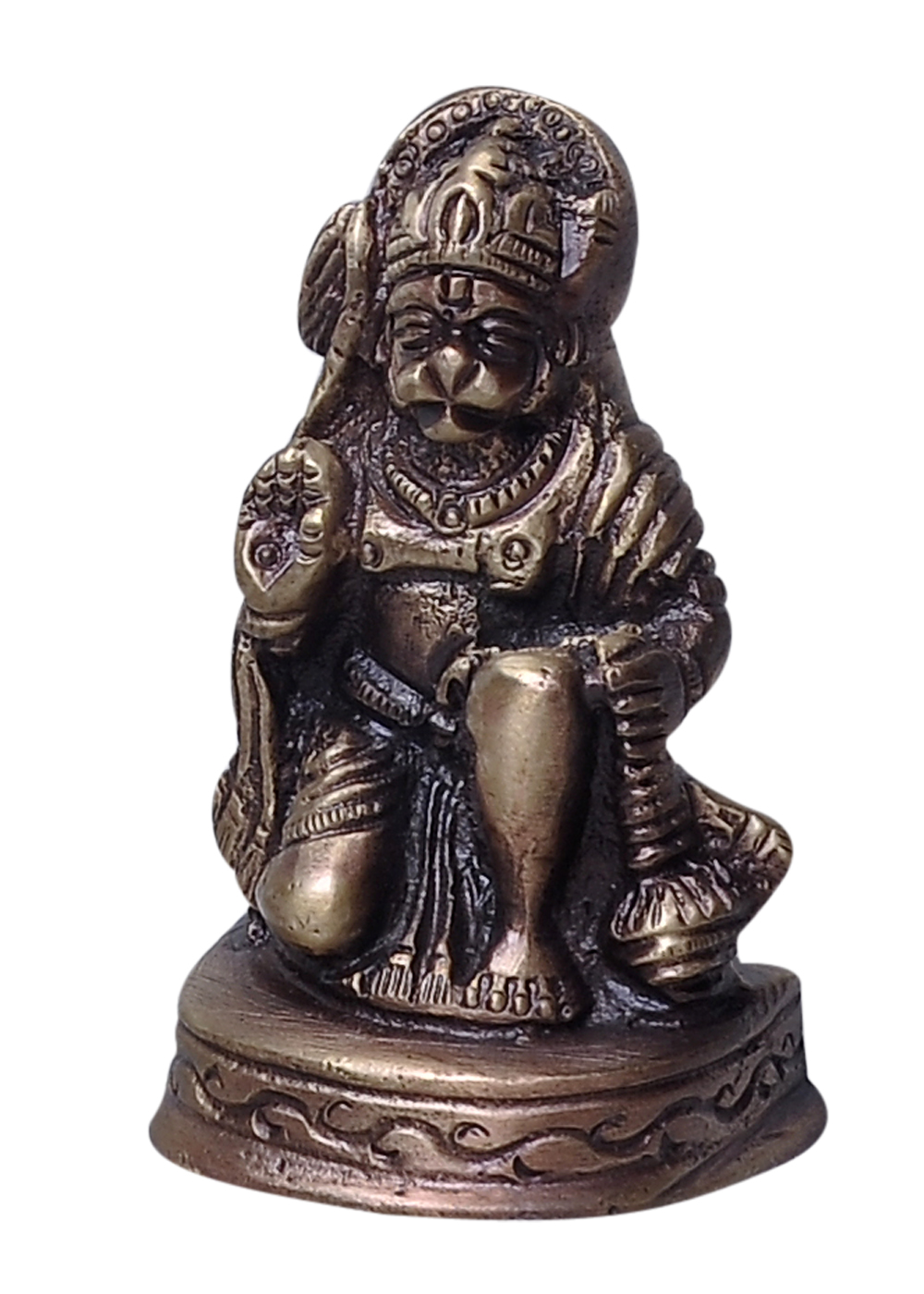 Buy Brass Statue Of Lord Hamunan Sitting (Aes21) Online @ ₹600 from ...