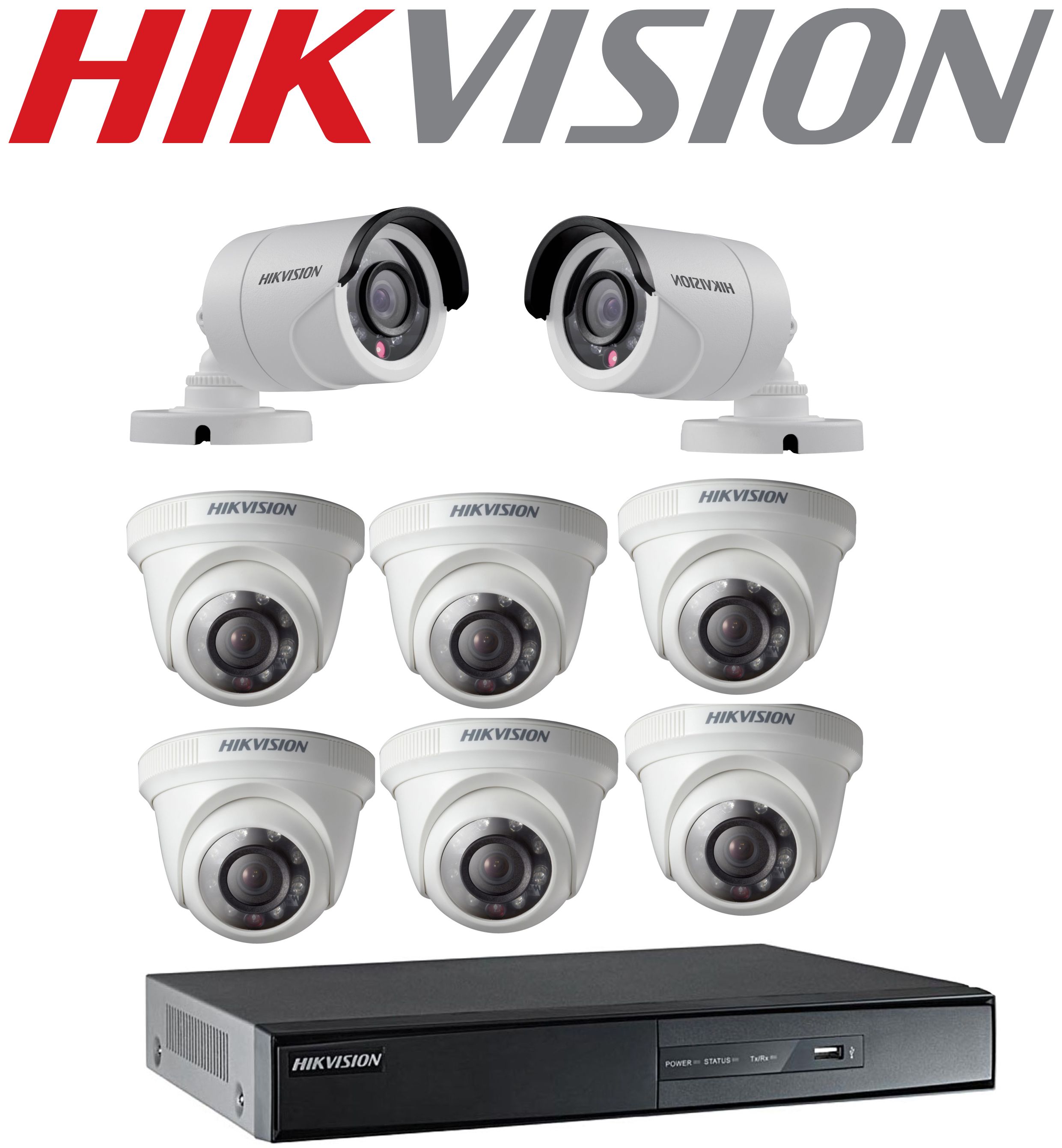 Buy Hikvision DVR 10 Channel Home Security Camera Online @ ₹17800 from ...
