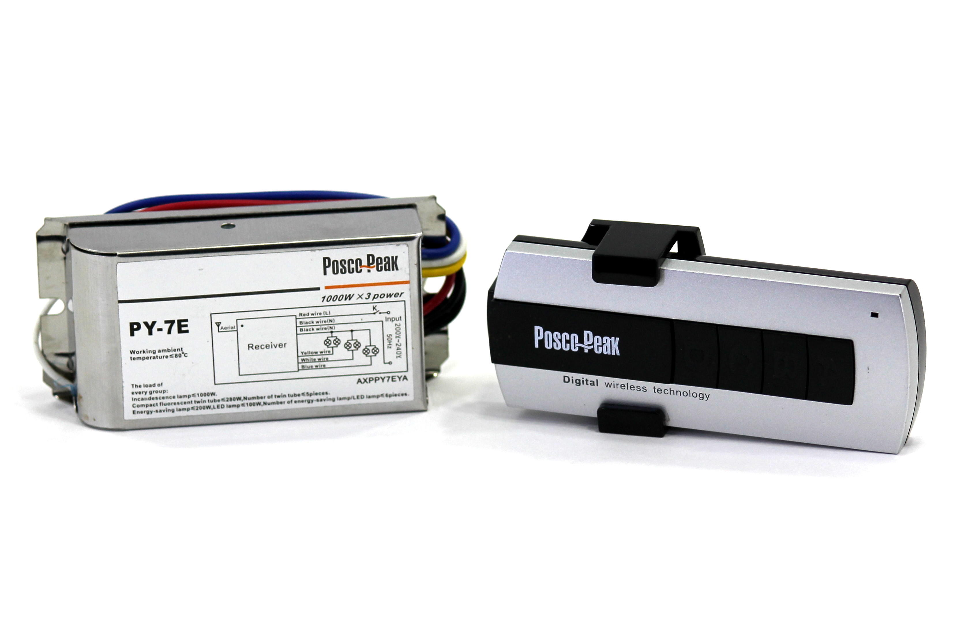 Buy POSCO PEAK REMOTE CONTROL SWITCH PY-7E 1000W X 3 POWER CHANNEL ...