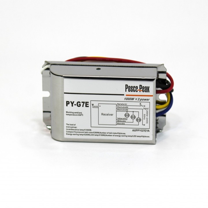 Buy POSCO PEAK REMOTE CONTROL SWITCH PY-G7E 1000W X 3 POWER CHANNEL ...
