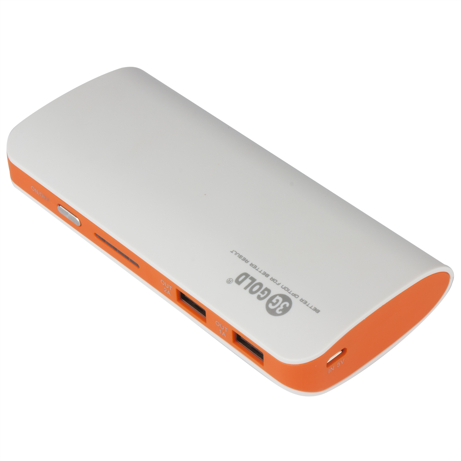 Buy 3G Gold 3G-802 USB Portable Power Bank Charger 12000 mAh (White ...