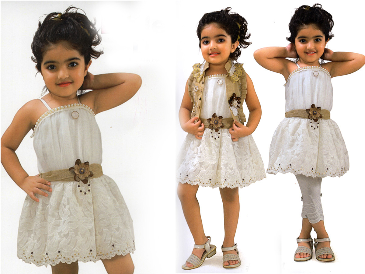 Buy LITTLE DOLLY 4-MODEL WARE KIDS DRESS Online @ ₹1599 from ShopClues