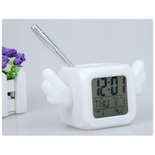 Shop Angel Wings 7 Color Changing LED Clock Online - Shopclues