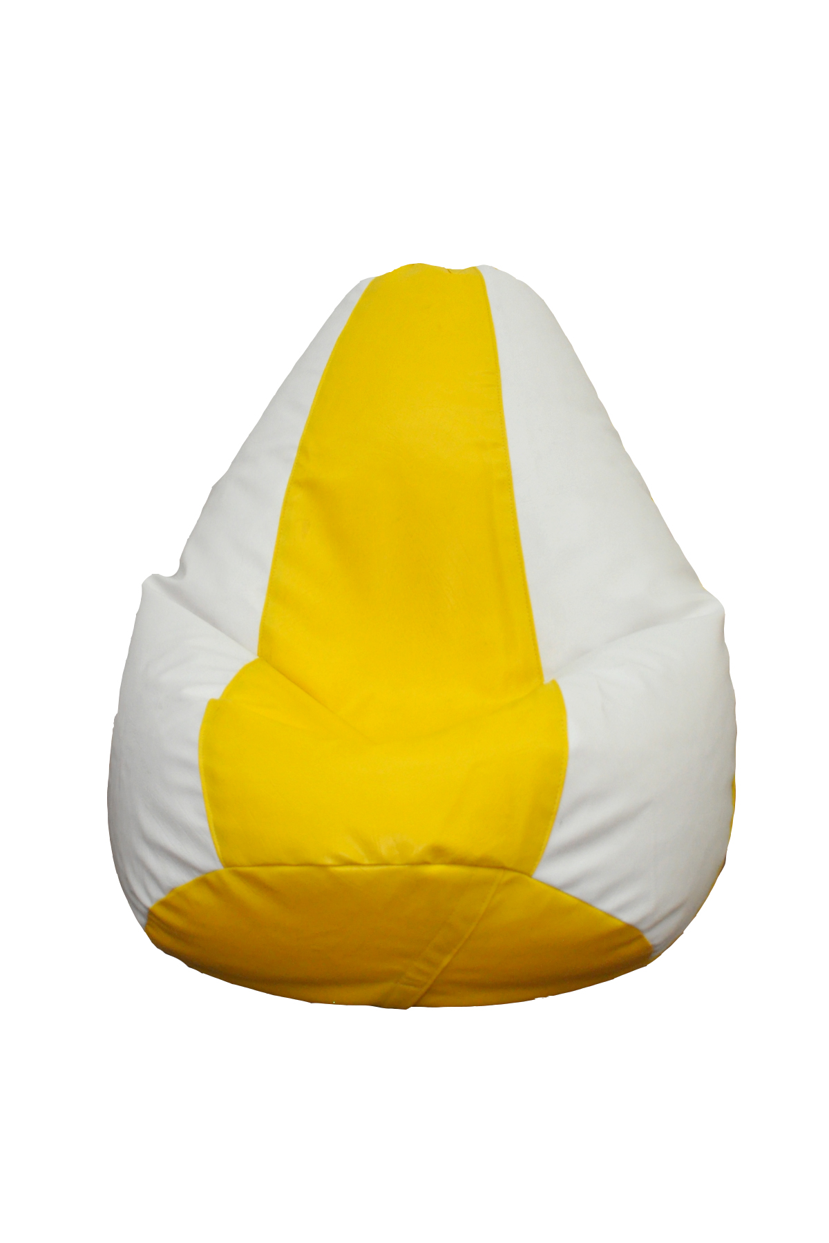 Buy Fat Finger Fabric Xxxl Bean Bag Cover - (Yellow White, 26 Inch X 42 ...