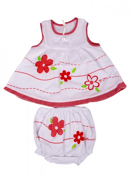 Buy Baby Joy New Just Born Girl Zabla/Jabla Cotton frock Dress with ...