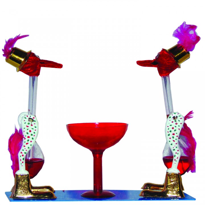 Buy Novelty Retro Glass Happy Drinking Bird Bobbing Dipping Dippy ...