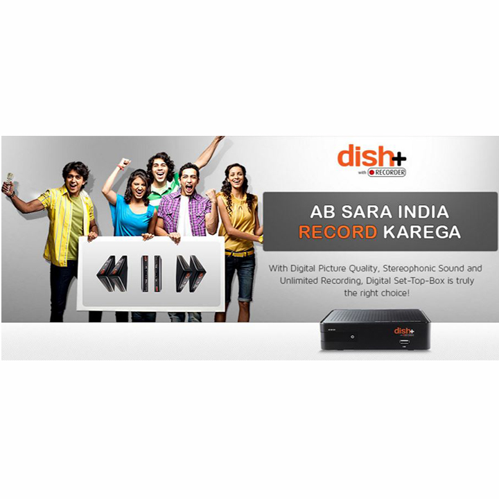 Dish TV SD+ Recorder Connection- All India (1 Month Titanium Pack) , DTH