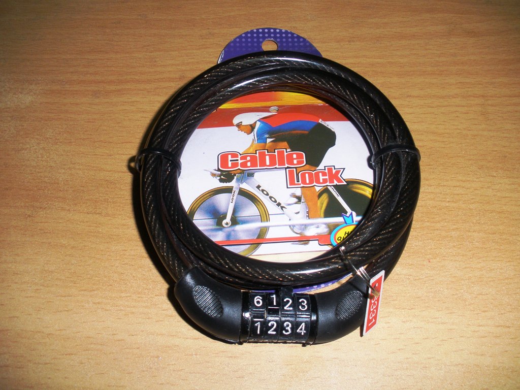 Shop 4 Digit Number Lock - Bike Helmet Lock / Steel Cable Lock ...