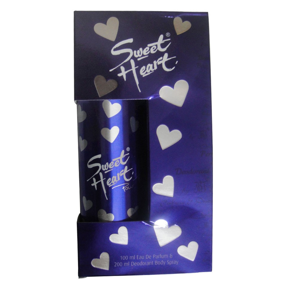 Sweet Heart Blue Combo/Gift Set - Deodorant (200ml) and Perfume (100ml ...