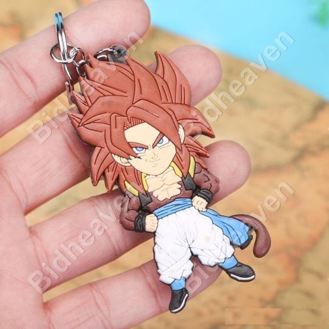 Buy Dragon Ball Z Goku Super Saiyan Gogeta Vegeta Figure Key Ring Chain ...