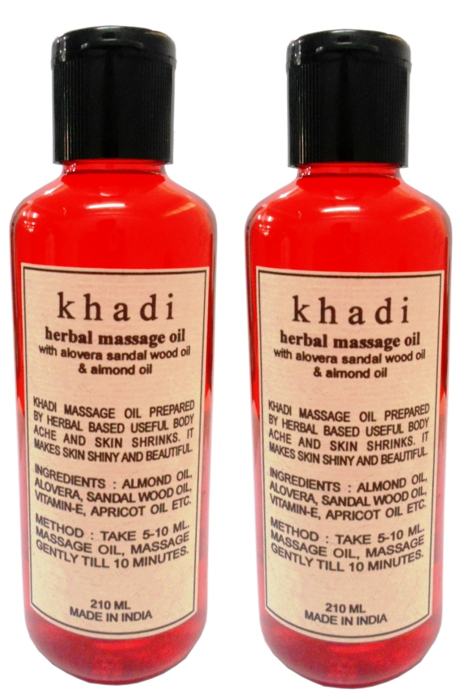 Buy Khadi Sandalwood Massage Oil Twin Pack 420 Ml Online ₹300 From Shopclues