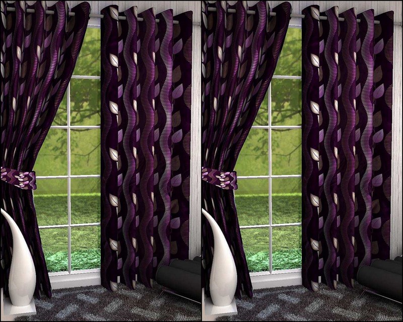 Buy K Decor Set of 4 Beautiful Polyester Door Curtains (DCN4-046 ...