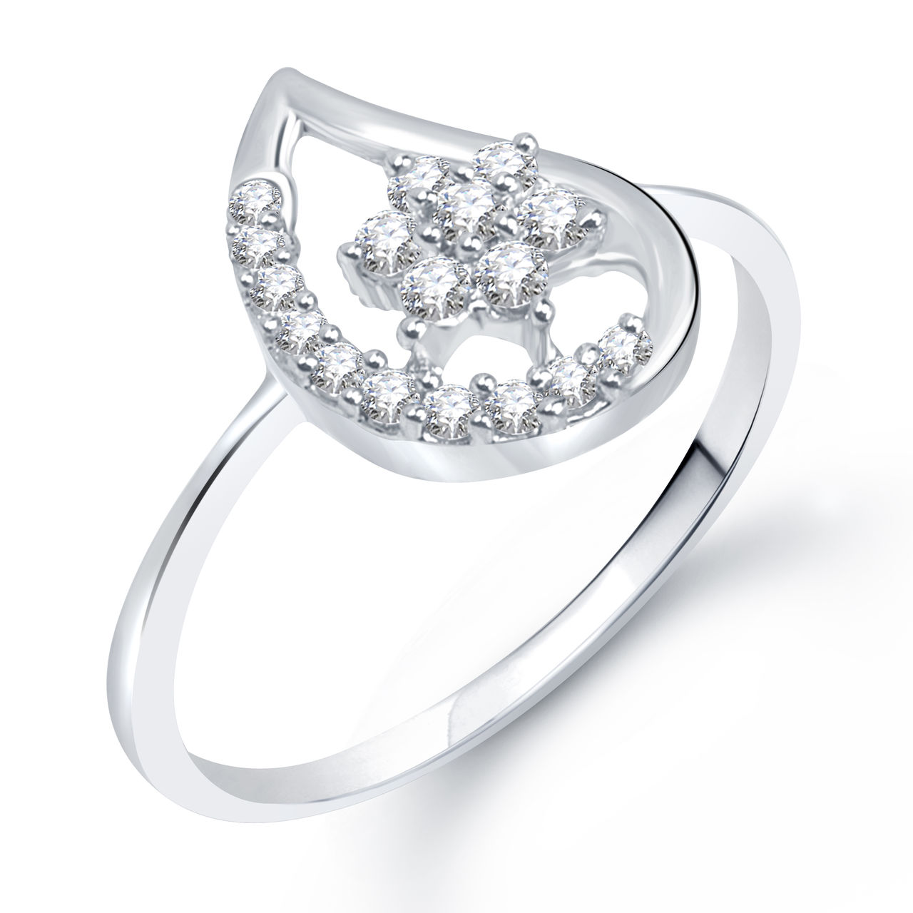 Buy Meenaz Fancy Ring For Girls Women Silver Plated In American Diamond ...