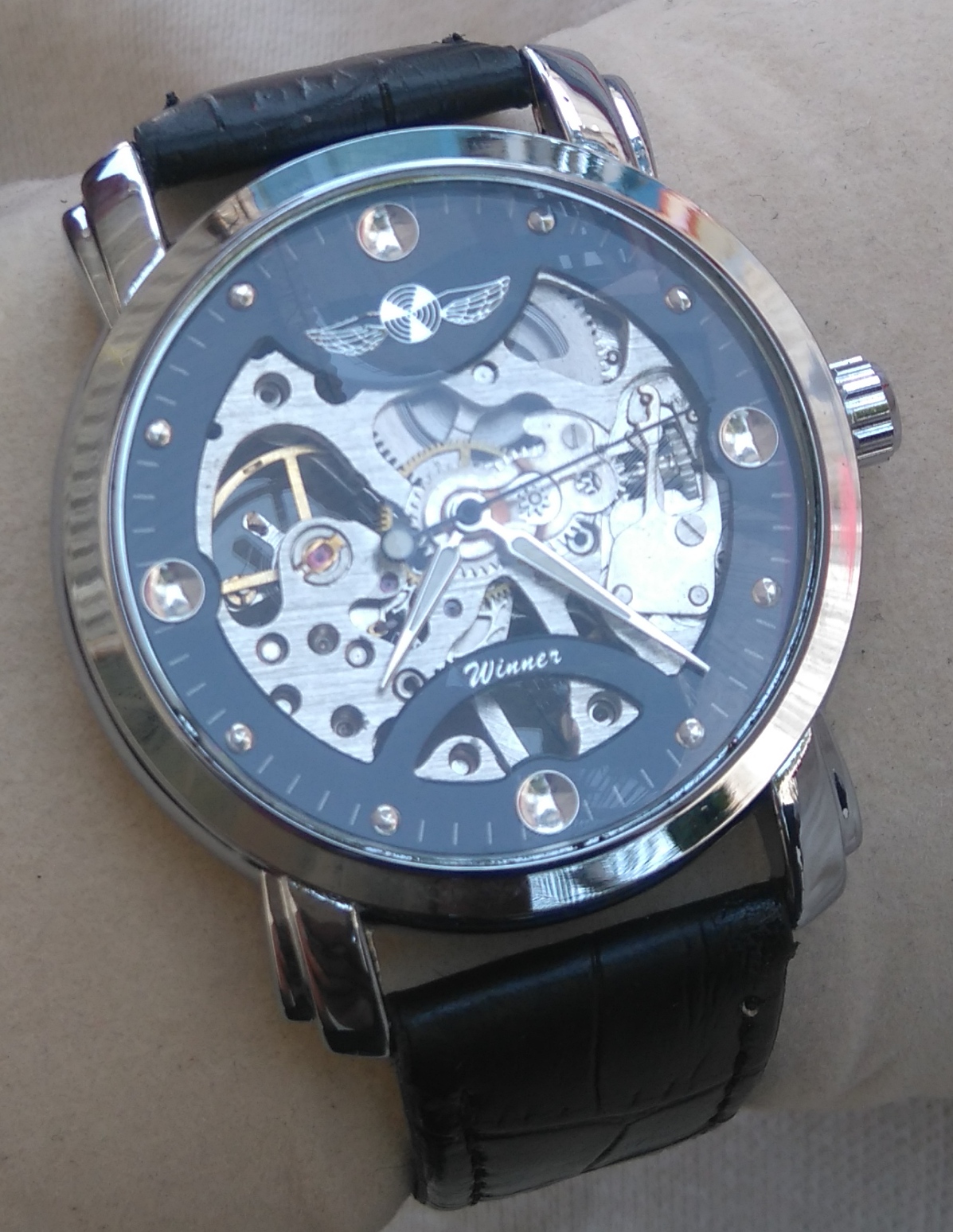 Buy Luxury Royal Carving Winner Brand Mechanical Skeleton Watch For Man ...