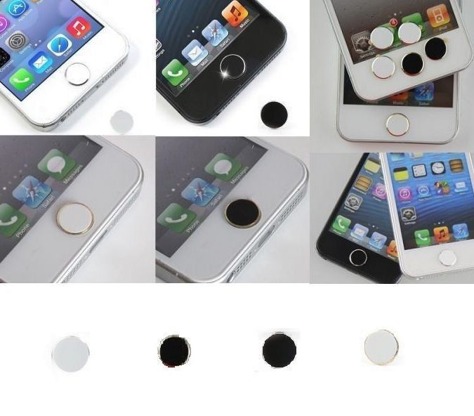 Online iphone5 to 5S home button sticker (black / gold) Prices ...