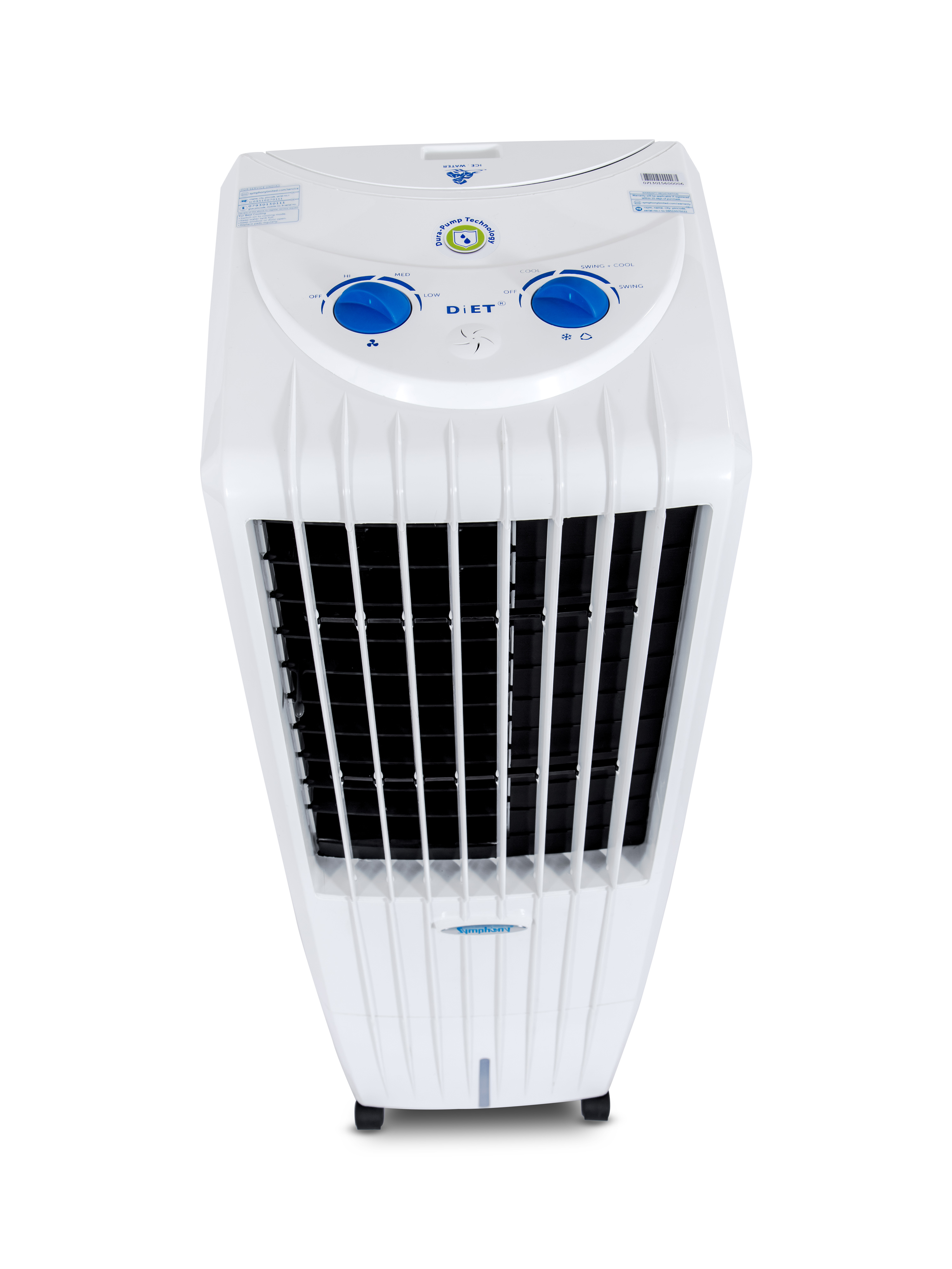 Symphony Diet 22T Tower Cooler with Castor wheels , Air coolers
