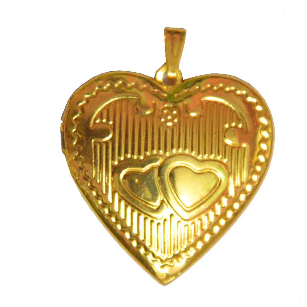 Buy Men Style New Design Love Gold Alloy Heart Locket Pendent For Men ...