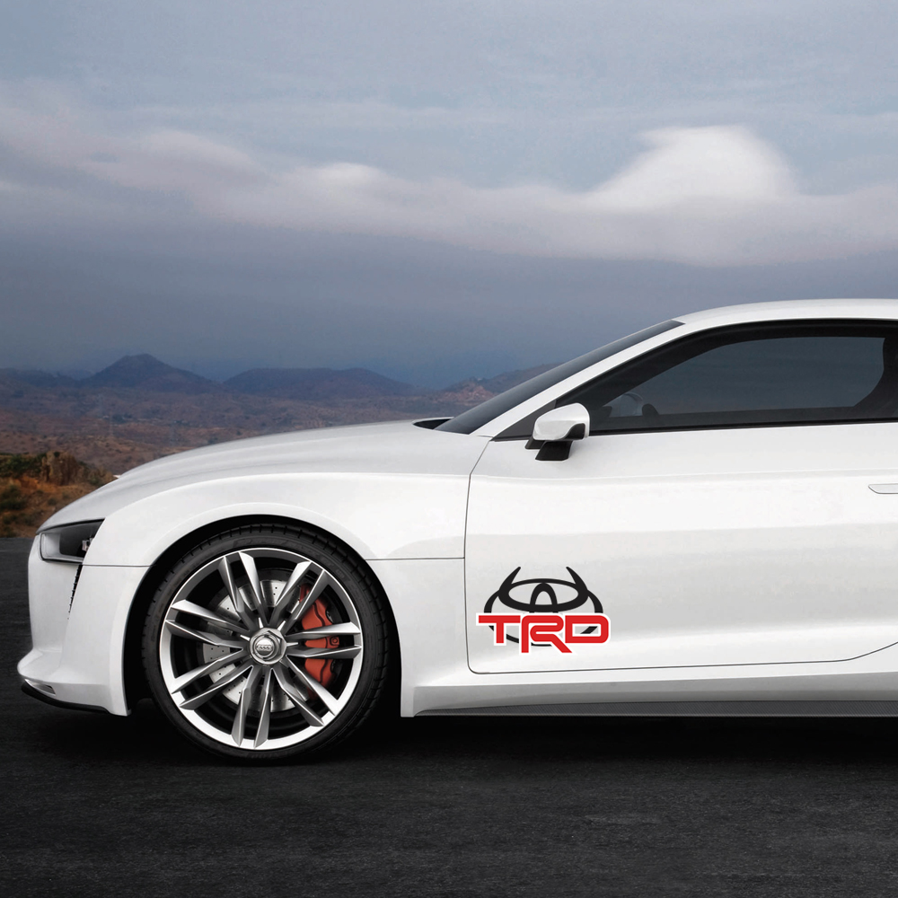 Buy TRD Toyota Racing Development Car Decal Online @ ₹199 from ShopClues