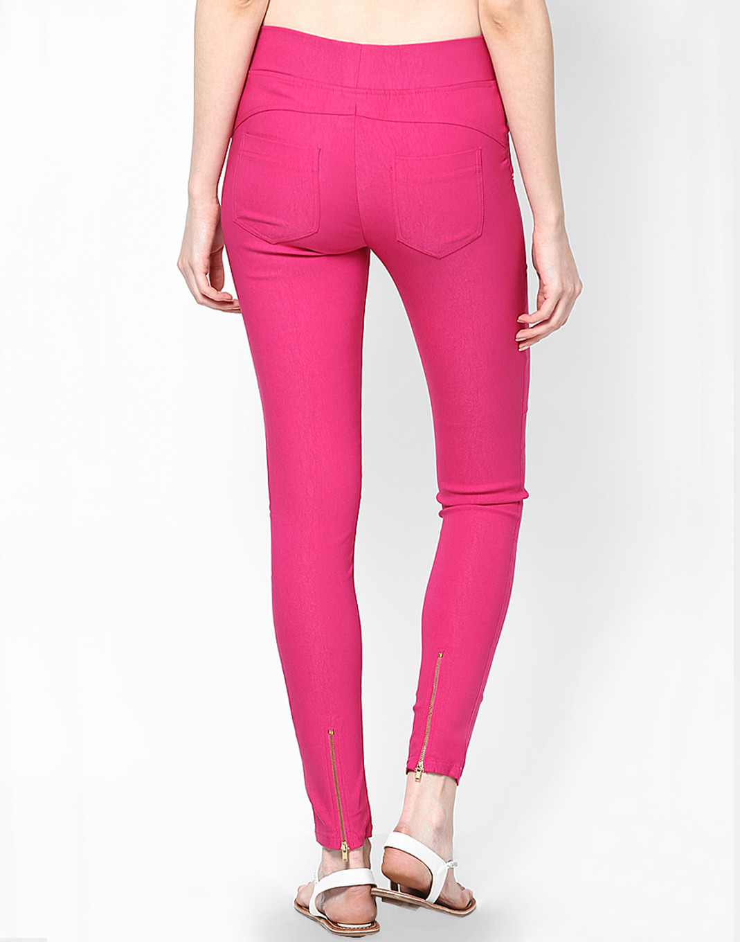 Buy Jegging for Girls By VISACH VS-Jegging-Solid-Pink Online @ ₹553 ...
