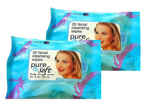 Buy PURE SOFT 50 WIPES WET FACE TISSUE DERMOTOLOGICALLY TESTED Online ...