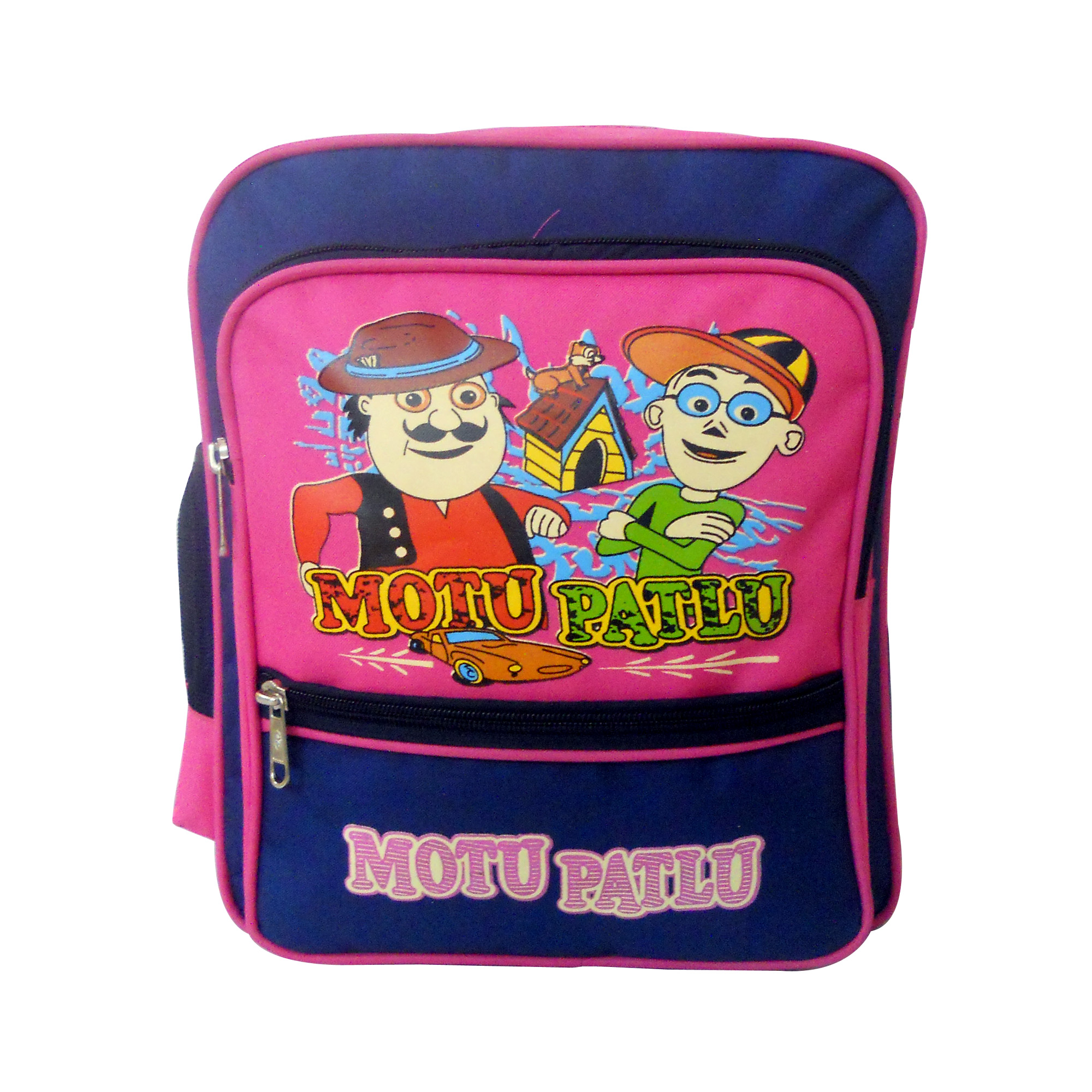 Buy RSC Polyster Motu Patlu School Bag Pink/Blue 1183 Online @ ₹499 ...