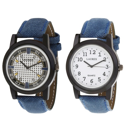 Buy New laurex mens watch combo LX-001-009 Online @ ₹499 from ShopClues