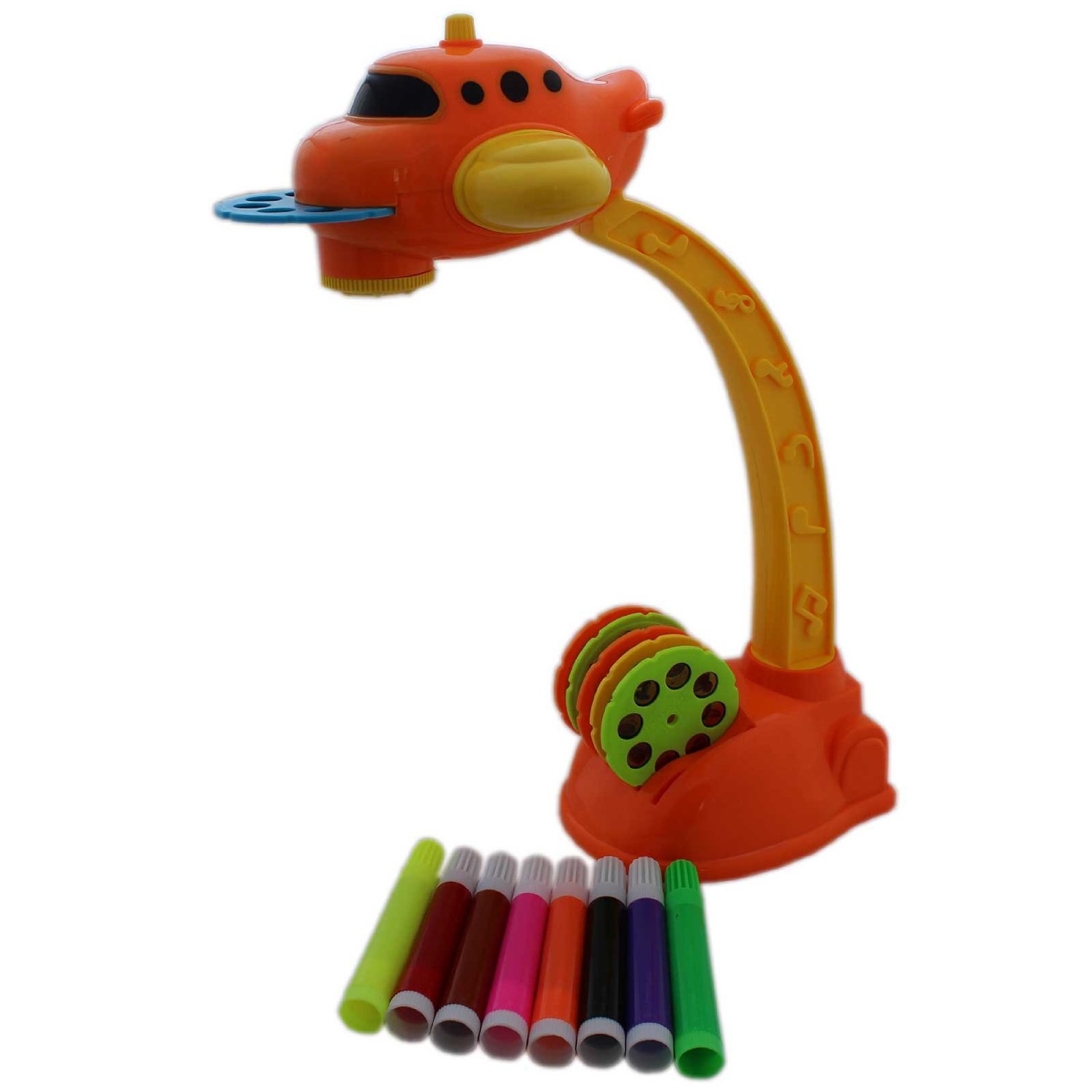 Buy Drawing And Painting Projector Art with 6 slides + 8 colors toy for ...