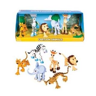Buy Adventure Planet Cartoon Wild Animal Set, 6-Piece Online @ ₹2746 ...