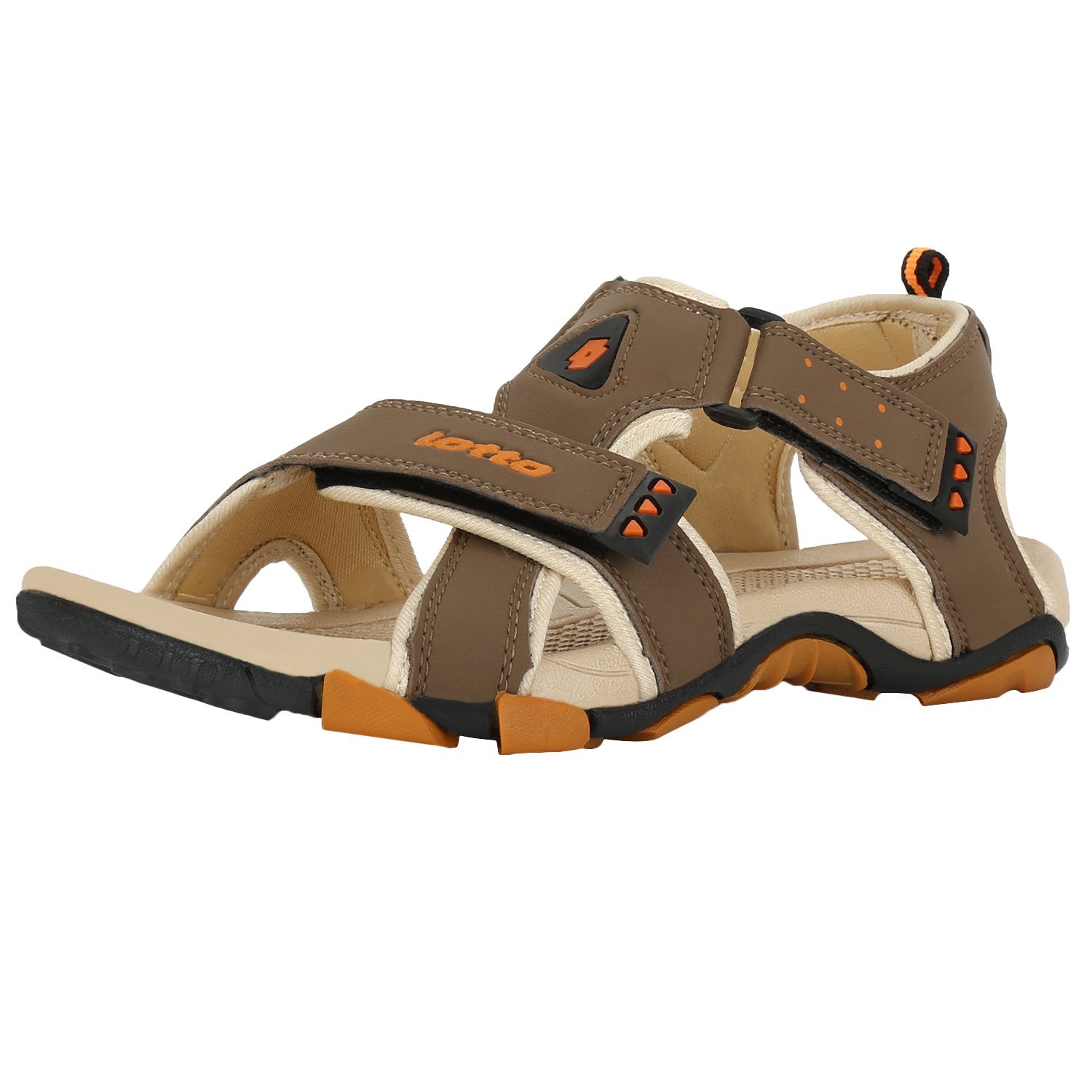 Buy Lotto Mens Sandals Musketeers (Brown Beige) Online @ ₹1300 from ...