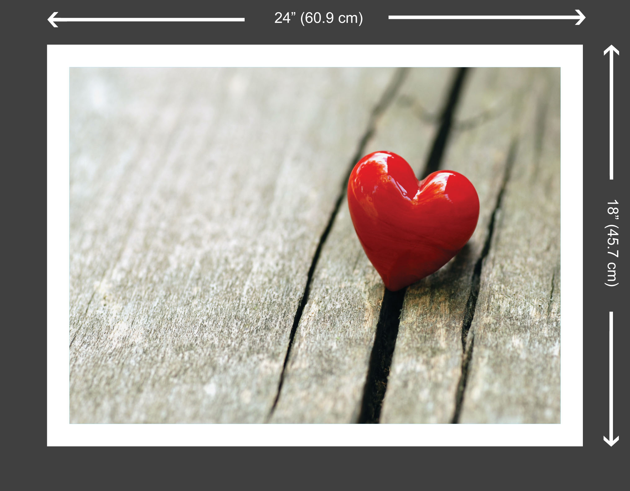 Buy Decor Kafe Heart Style Vinyl Poster 24x18(inch) Online @ ₹299 from ...
