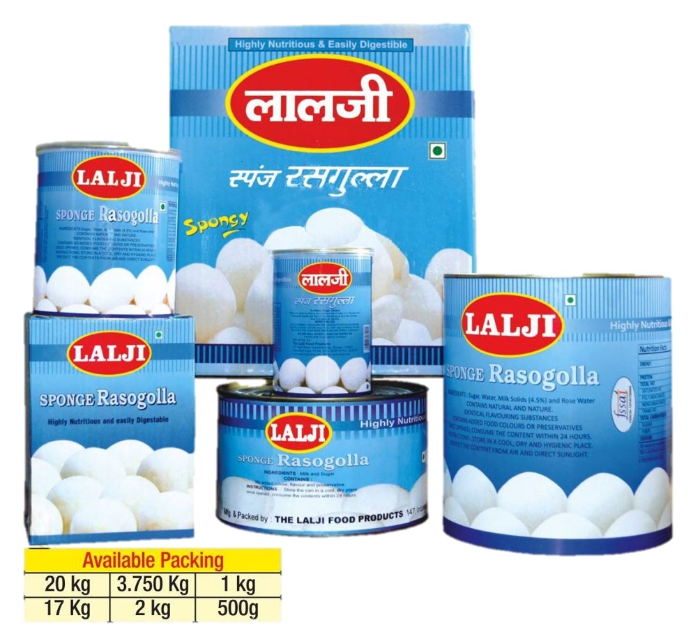 Buy Ghar Sansaar Lalji Brand 2 kg rasgulla e box packing Online @ ₹260 ...