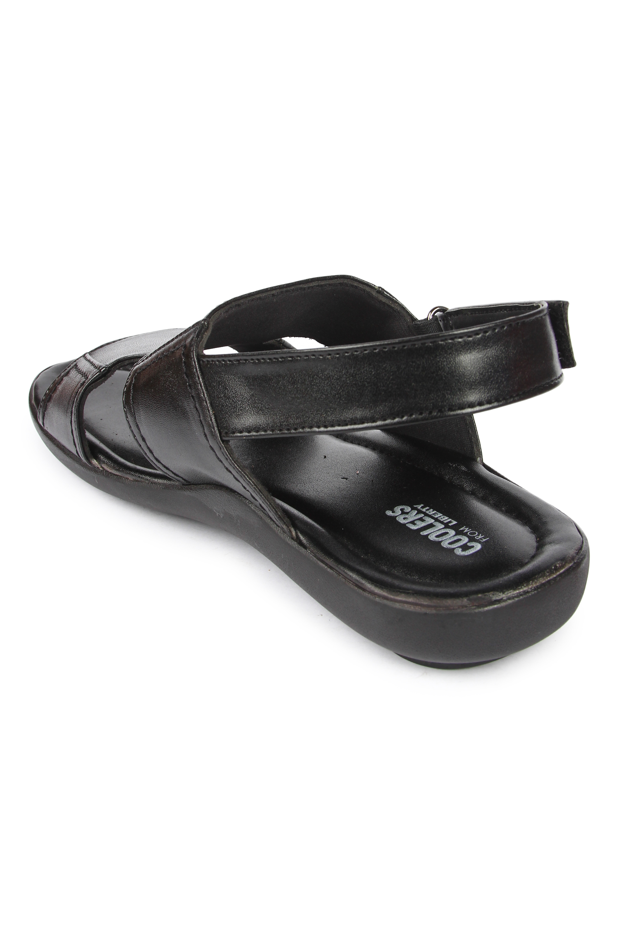 Buy Liberty MenS Black Casual Buckle Sandals (COOLERSOL-116 NBLACK ...