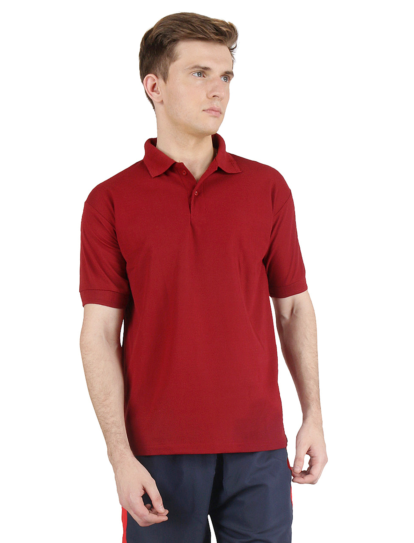 Buy AVE Fashion Wear Cotton Blend Half Sleeves Polo T-Shirts For Men ...