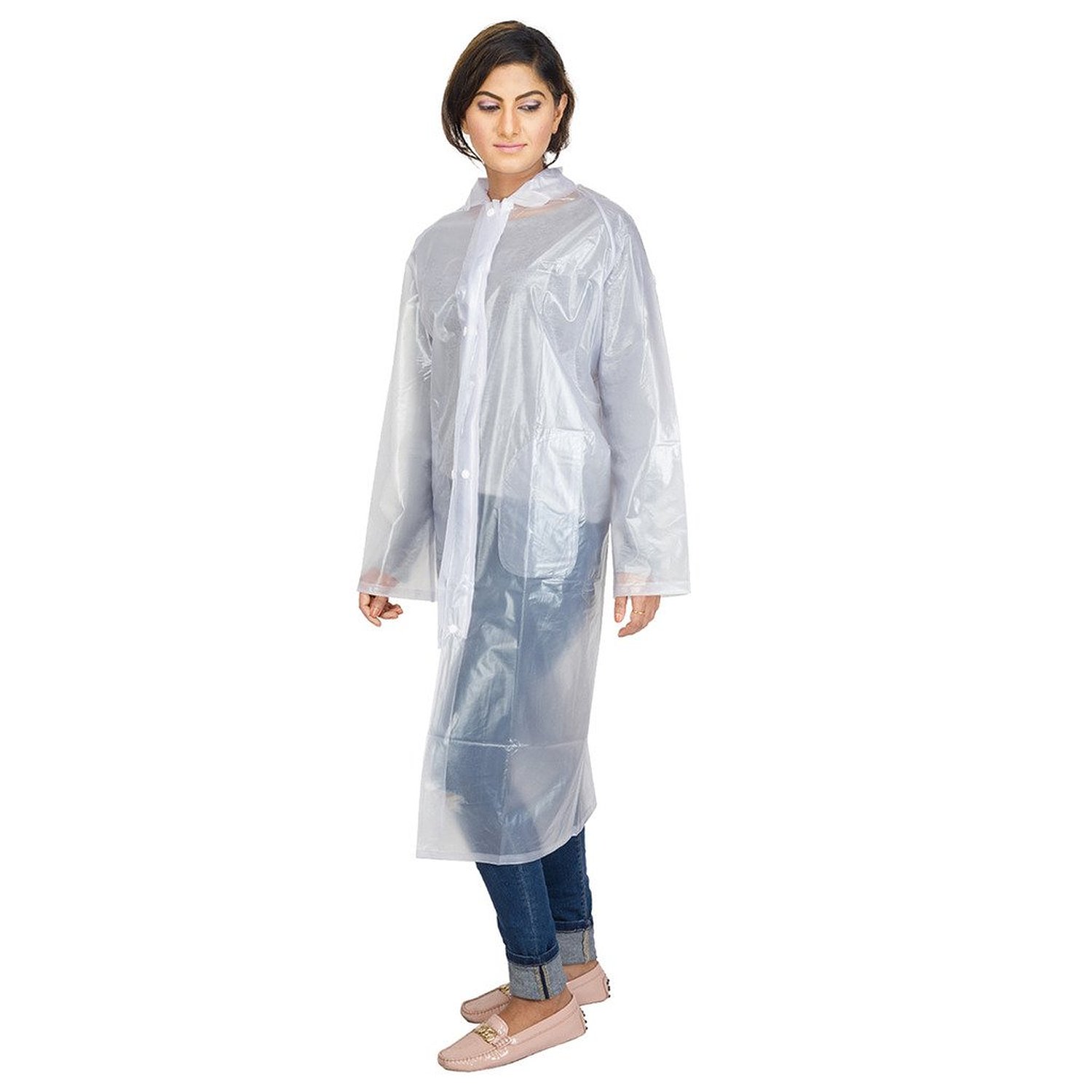 Buy Bull Rider Womens White Plain Raincoat Online @ ₹299 from ShopClues