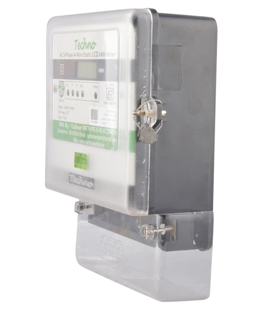 Buy Three phase static energy meter with LCD up-to 60 amps Online ...