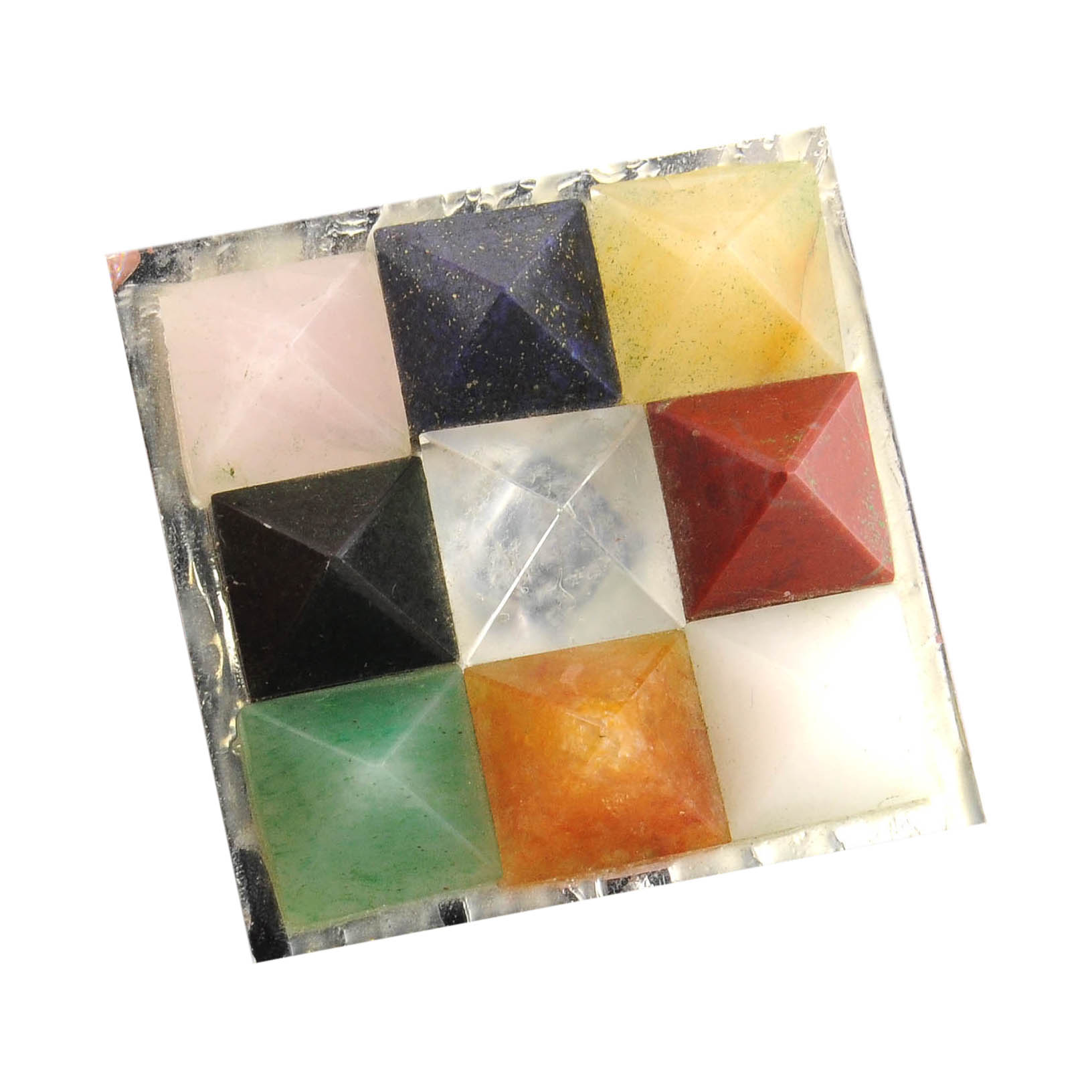 Buy 196 Ct Mixed Nine Stone Gemstone Pyramid Online @ ₹1499 from ShopClues