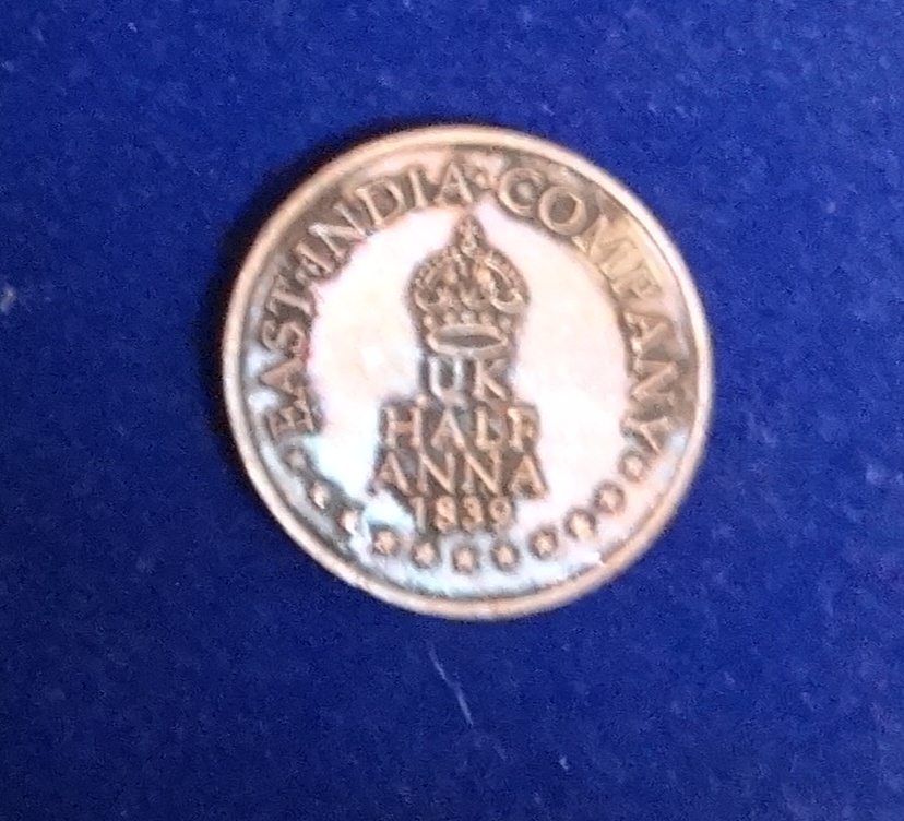Buy Very Rare and Old East India Company 1839 UK HALF ANNA Coin- Sach ...