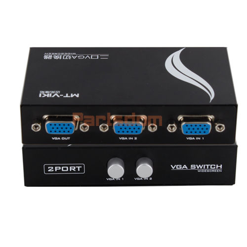 Buy 2 Port VGA Manual Monitor Switch Switcher Online @ ₹199 from ShopClues