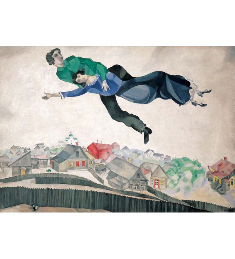 Buy Tallenge Modern Masters Collection - Over The Town By Marc Chagall ...