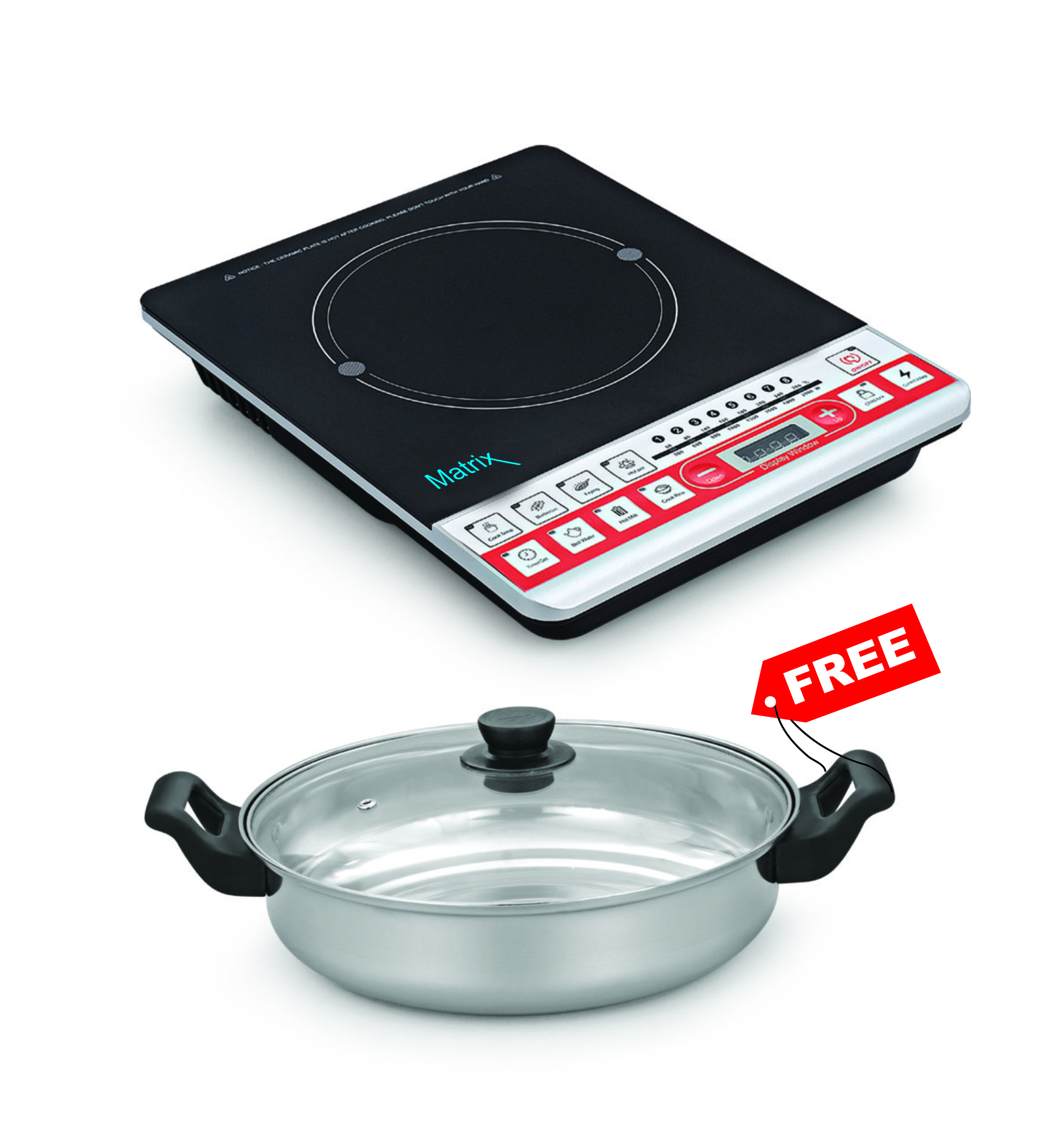 Maxtix Induction Cooker 2053 with Kadai