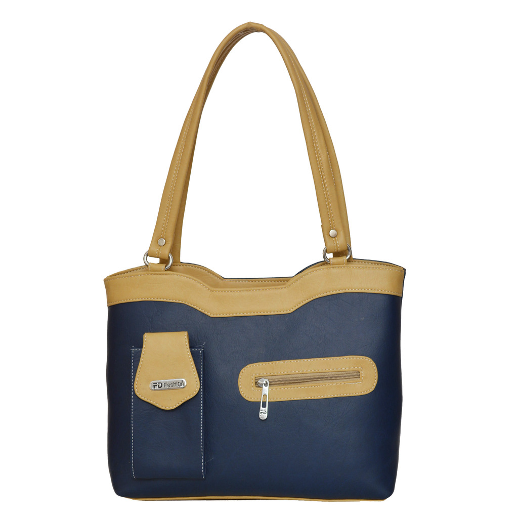 Fdfashion Brown PU Casual Plain Handbag